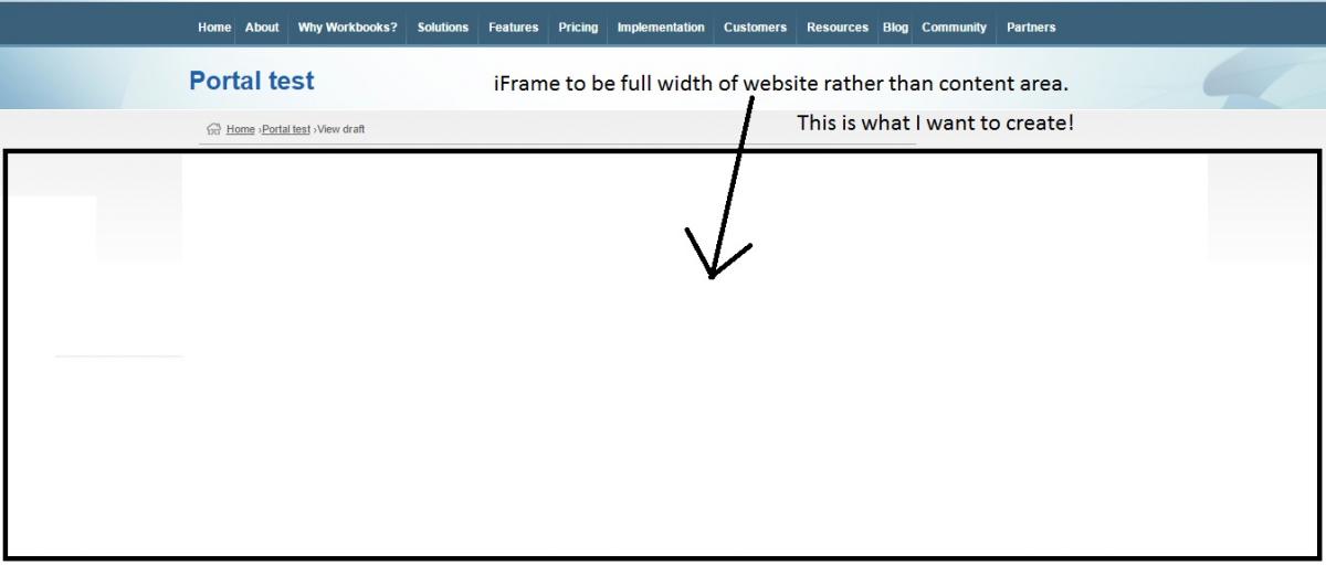 Html Get IFrame To Full Width Of Website not Content Stack Overflow