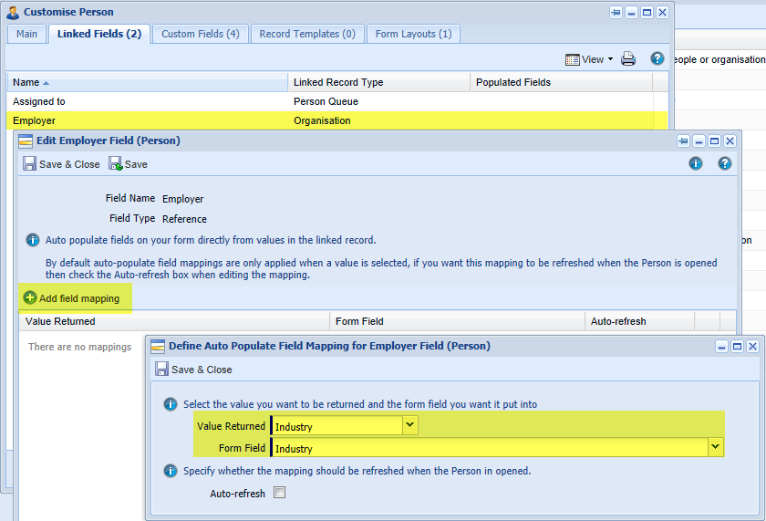 Using Linked Fields To Auto Populate Custom Fields Workbooks Forum