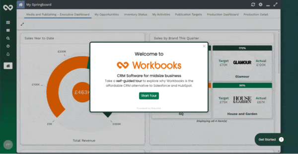 CRM for media and publishing | Workbooks